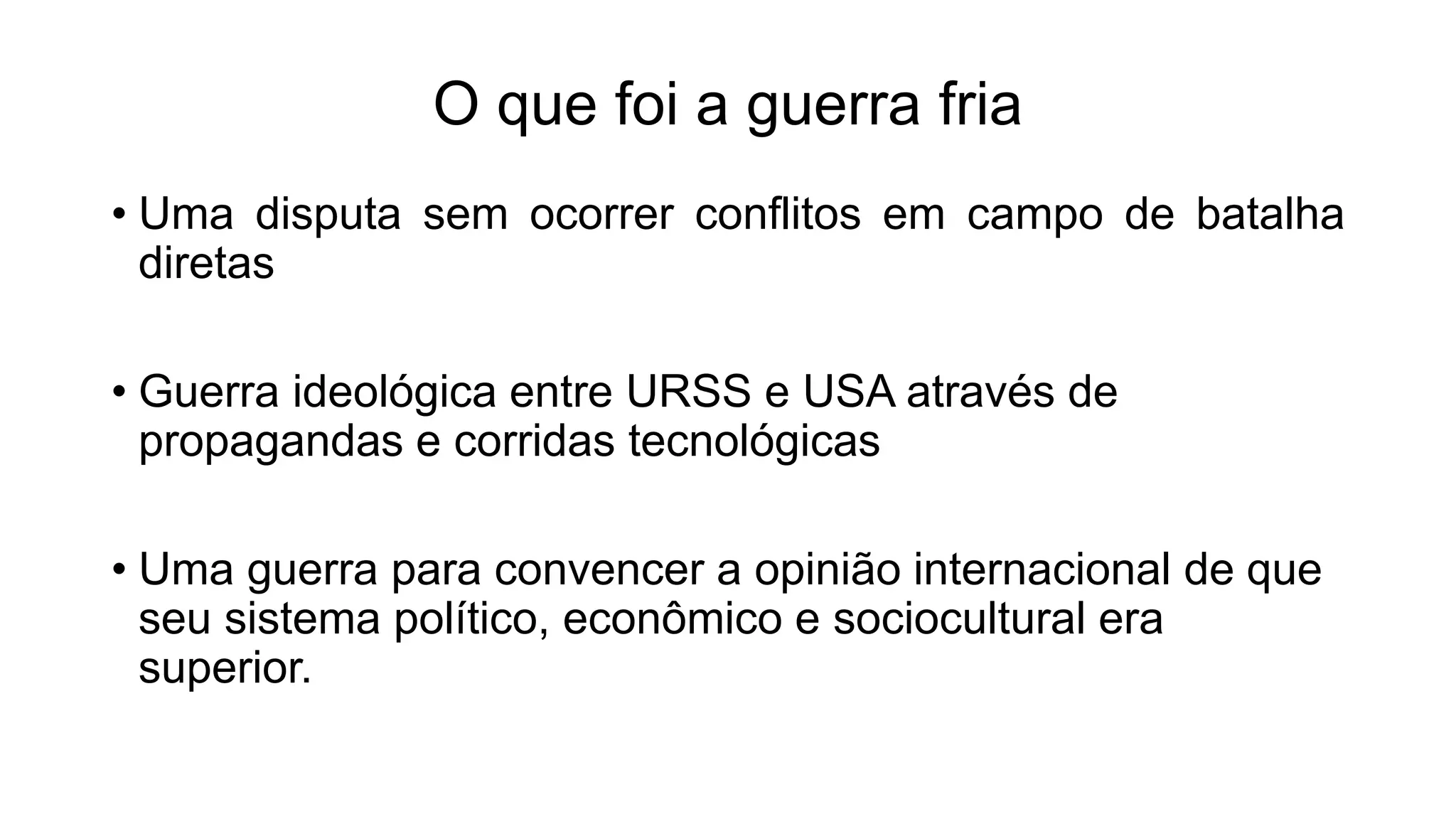 Guerra fria | PPT