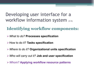 Workflow User Interfaces Patterns | PPTX