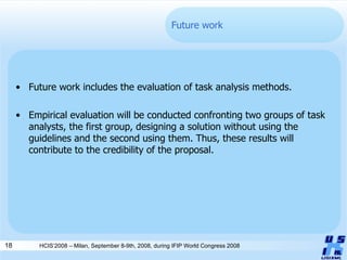 Identification Criteria in Task Modeling | PPT