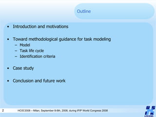 Identification Criteria in Task Modeling | PPT
