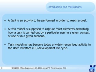 Identification Criteria in Task Modeling | PPT