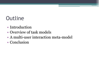 A Comparative Analysis of Task Modeling Notations | PPT