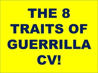Guerrilla CV by Ashraf Chaudhry | PDF