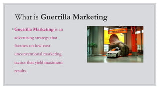 Guerrilla marketing | PPTX