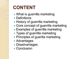 Guerrilla marketing | PPTX