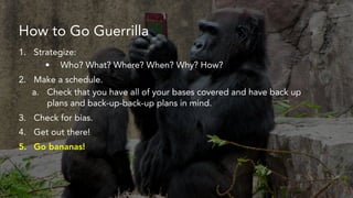 Intro to Guerrilla Research Methods with Maia Ottenstein | PDF