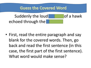 Guess The Covered Word And Anticipation Guide | PDF