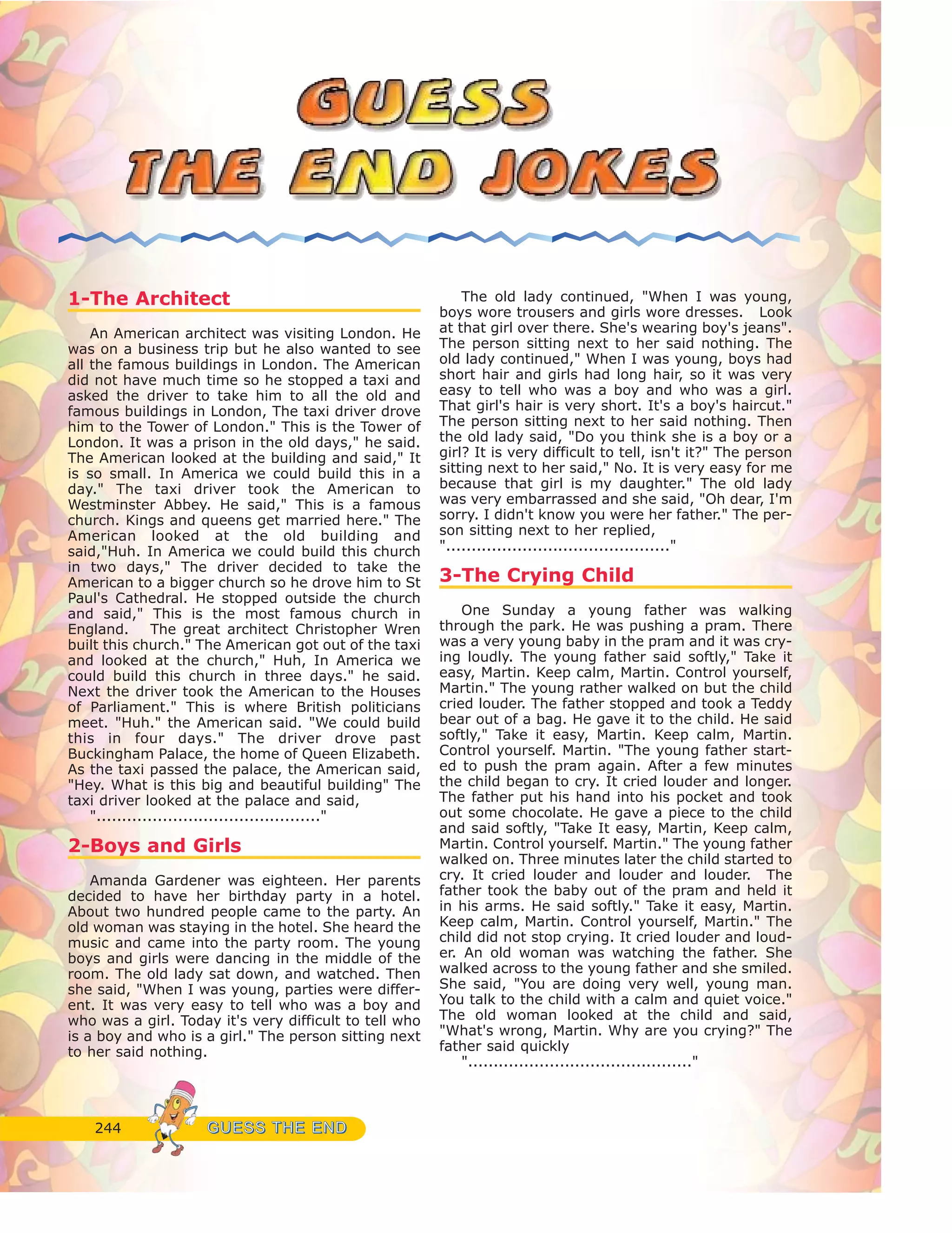 Guess the-end jokes | PDF
