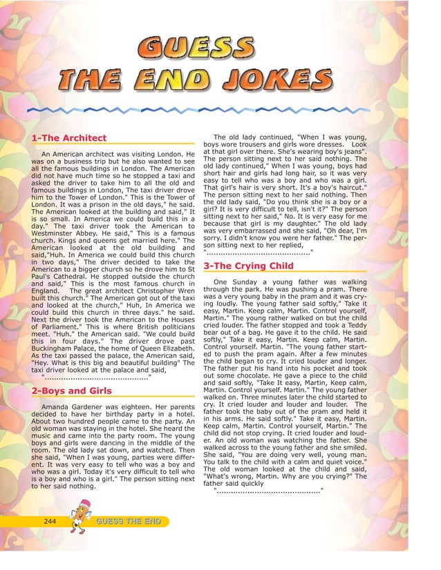 Guess the-end jokes | PDF