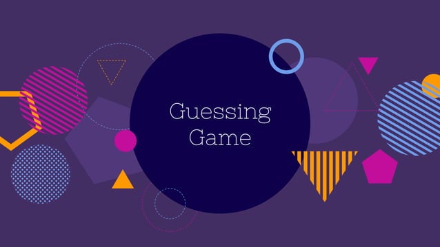 Guessing game | PPT