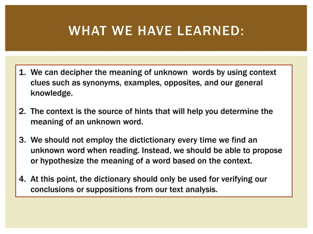 Guessing Meaning Fron Context Pdf