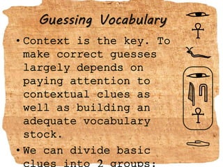 Guessing vocabulary | PPT