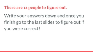 Guess the famous person | PPTX