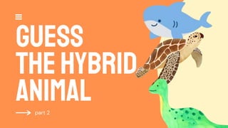 Guess the hybrid animal part 2.pptx