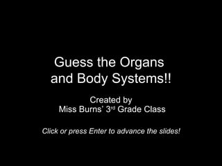 Guess the organs game | PPT