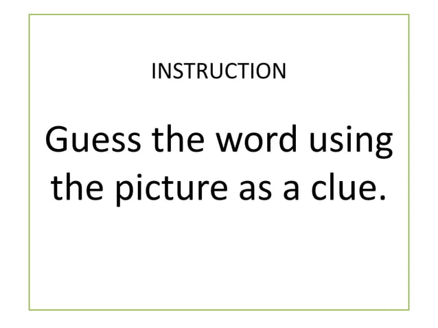 Guess the word Game | PPTX