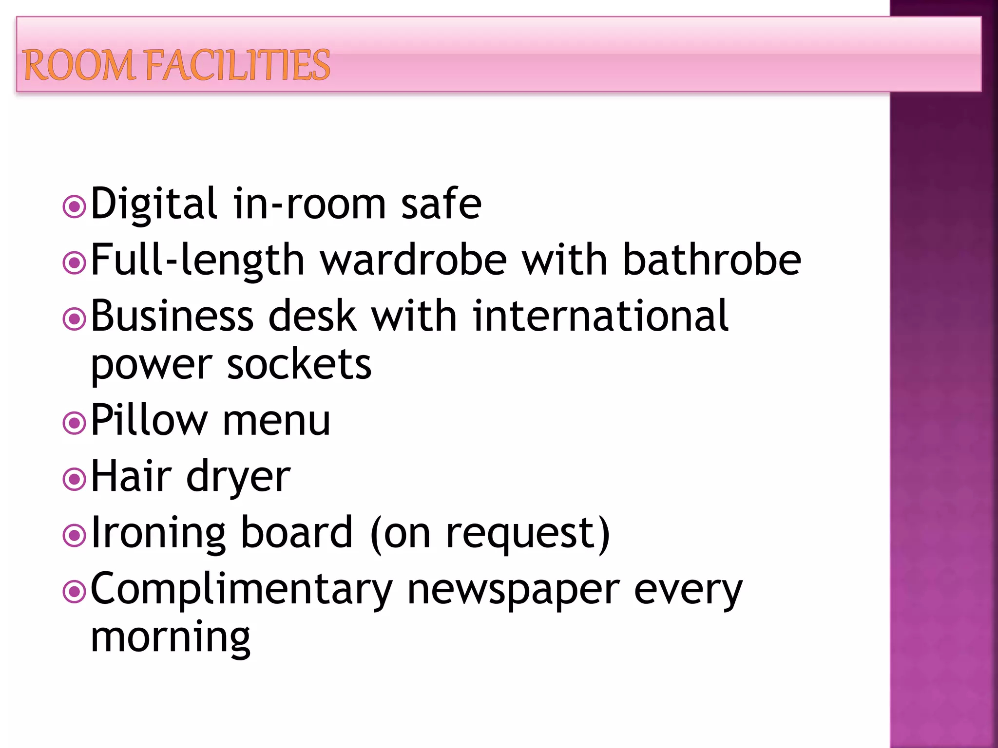 Guest amenities&supply | PPTX