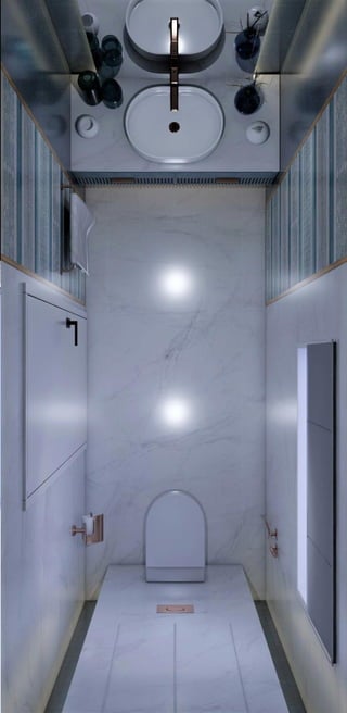 guest bathroom white and blue ssssssssss | PDF