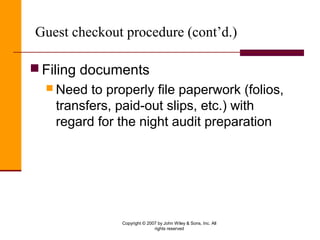 Guest check out | PPT