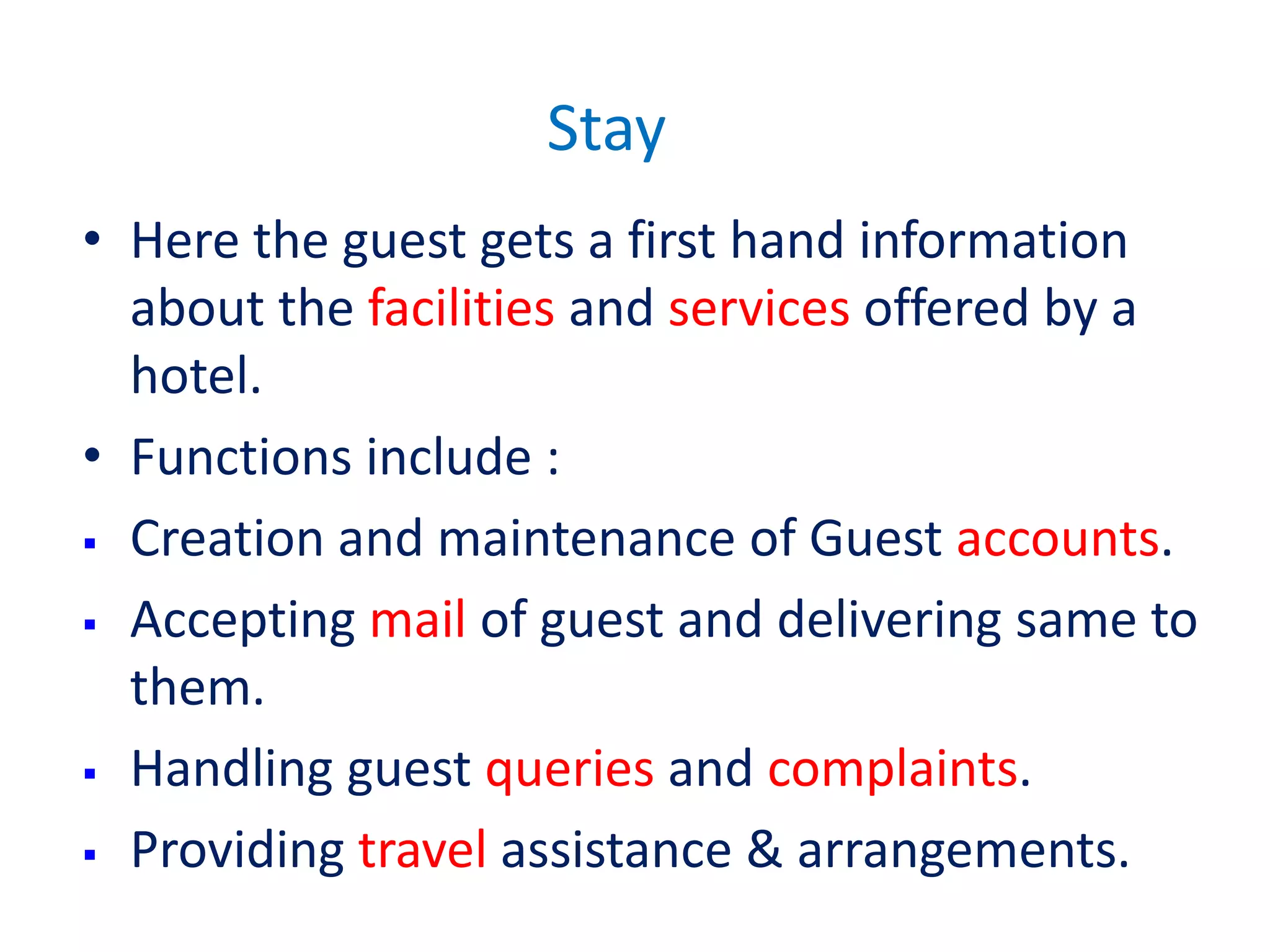 Guest cycle in a hotel | PPTX