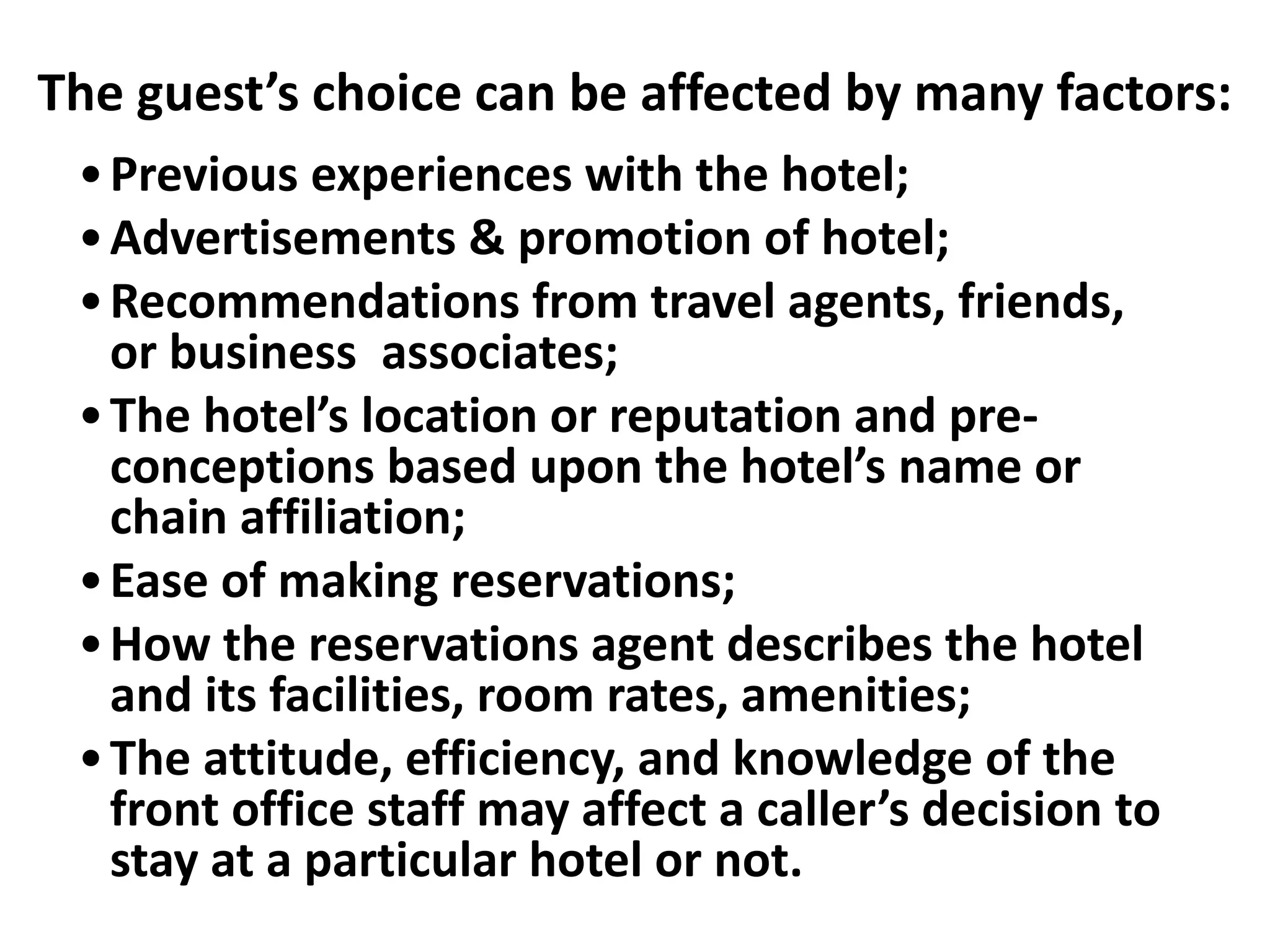 Guest cycle in a hotel | PPTX