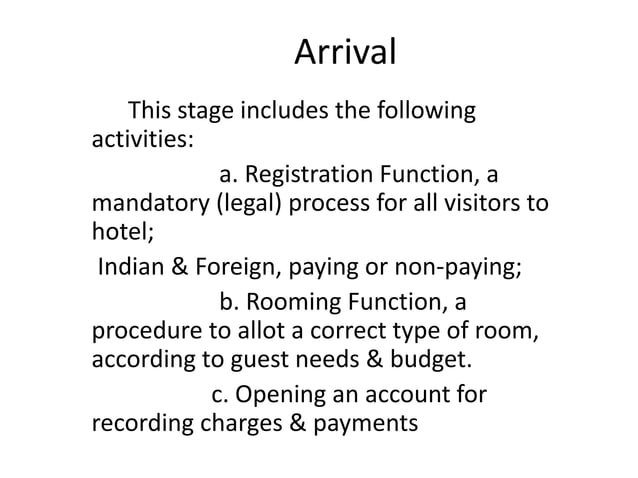 Guest cycle in a hotel | PPTX