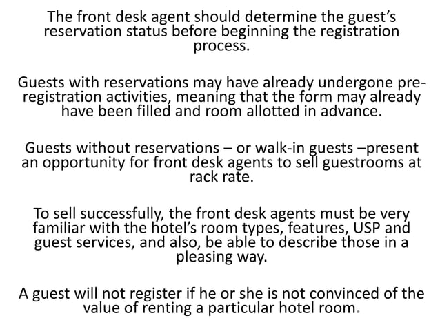 Guest cycle in a hotel | PPTX