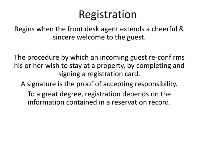 Guest cycle in a hotel | PPTX