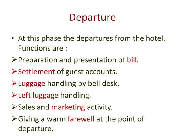 Guest cycle in a hotel | PPTX