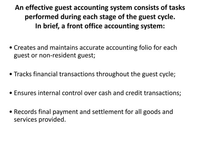 Guest cycle in a hotel | PPTX