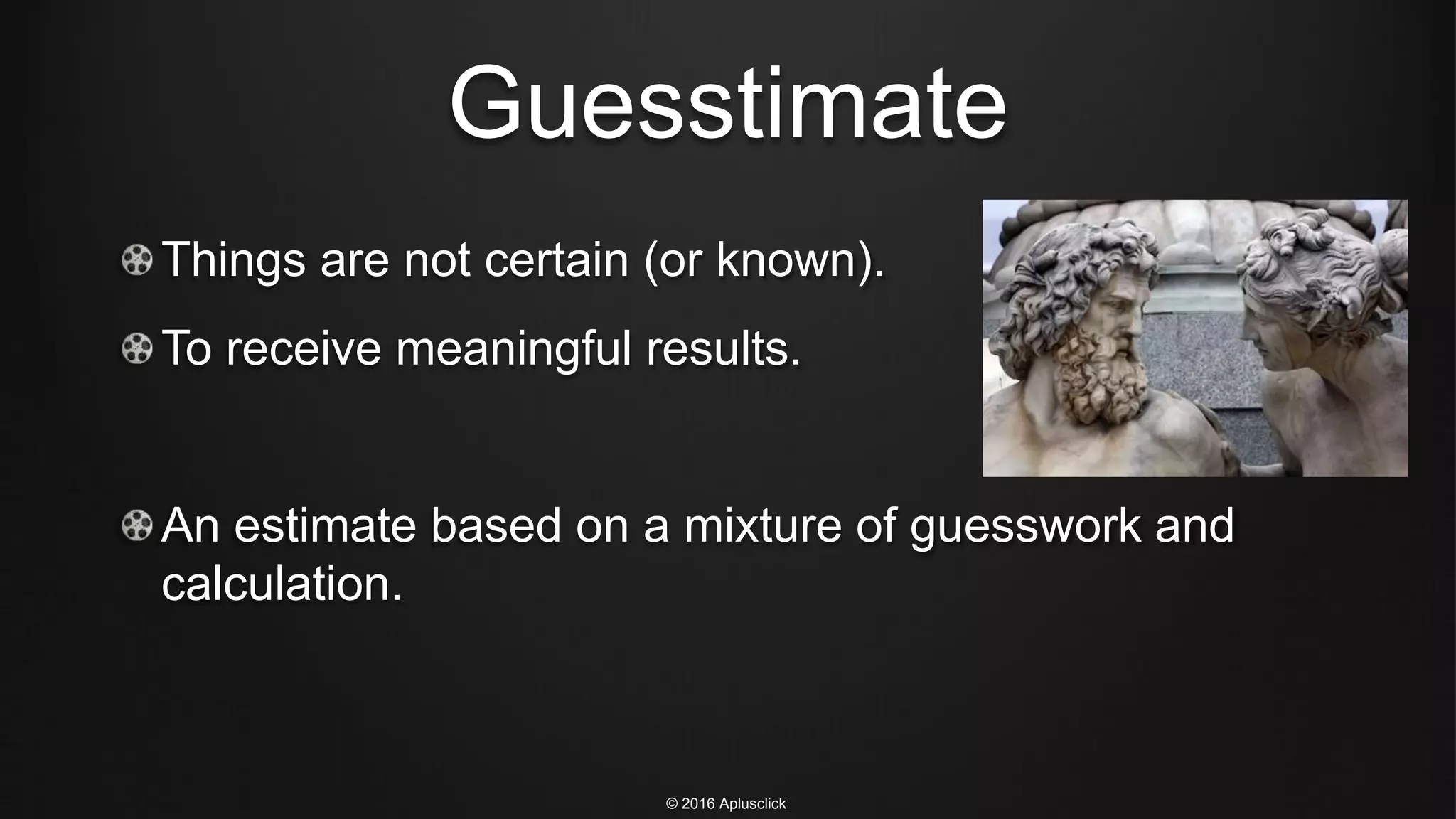 Guesstimate Methods and Examples | PPTX