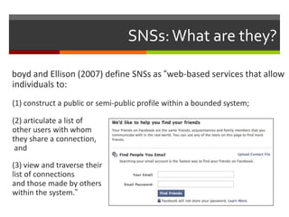 Social Network Sites: An Overview | PPT