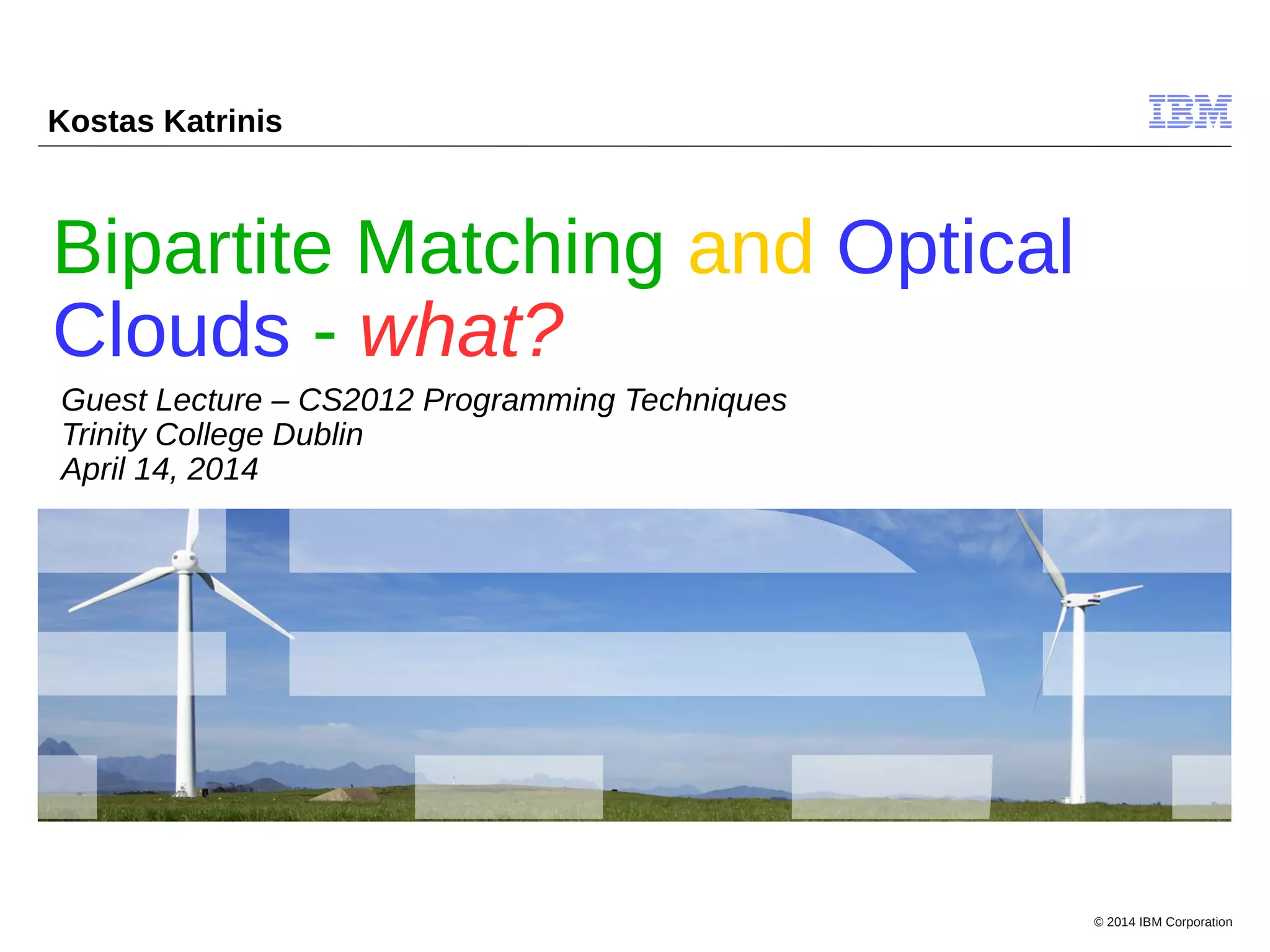 Teaching Graph Algorithms In The Field Bipartite Matching In Optical