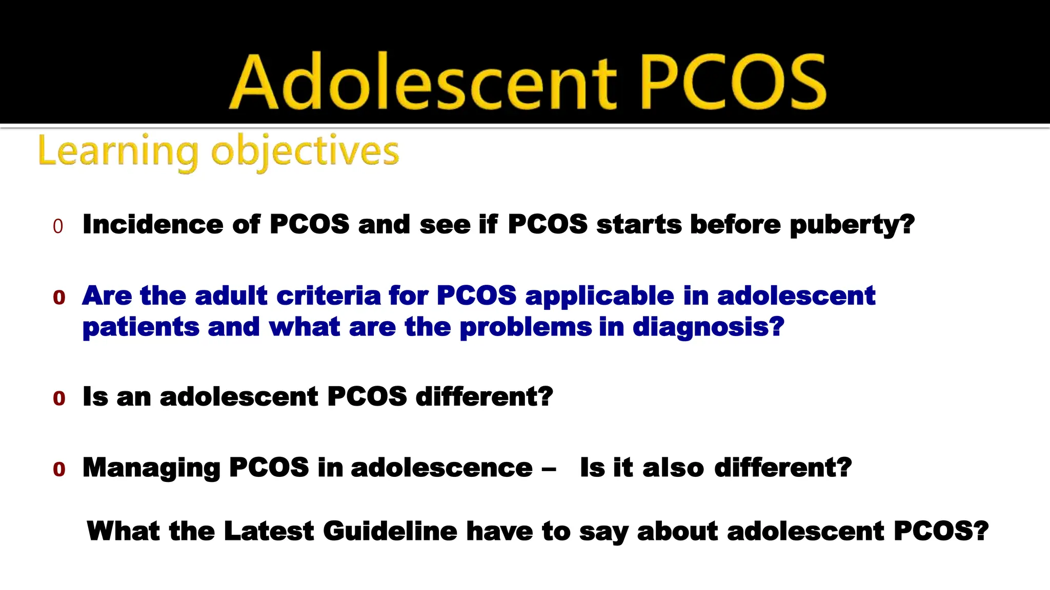 2023 recommendations for Adolescent PCOS.pptx