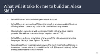 Guest Lecture _ Python Basics _ Alexa Skill Dev _ by Shivam Dutt Sharma | PPT