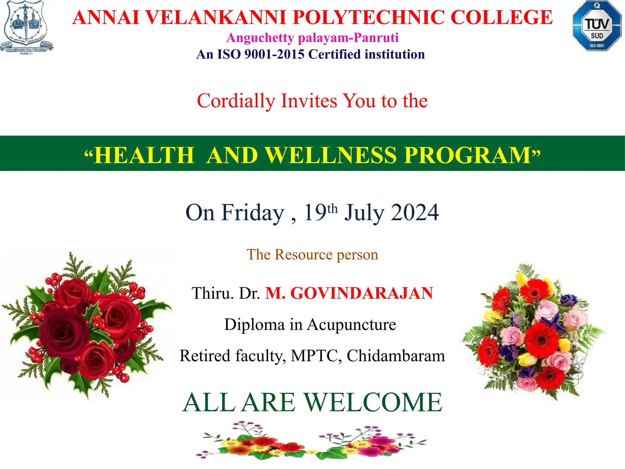 GUEST LECTURER PROGRAM health and wellness.pptx