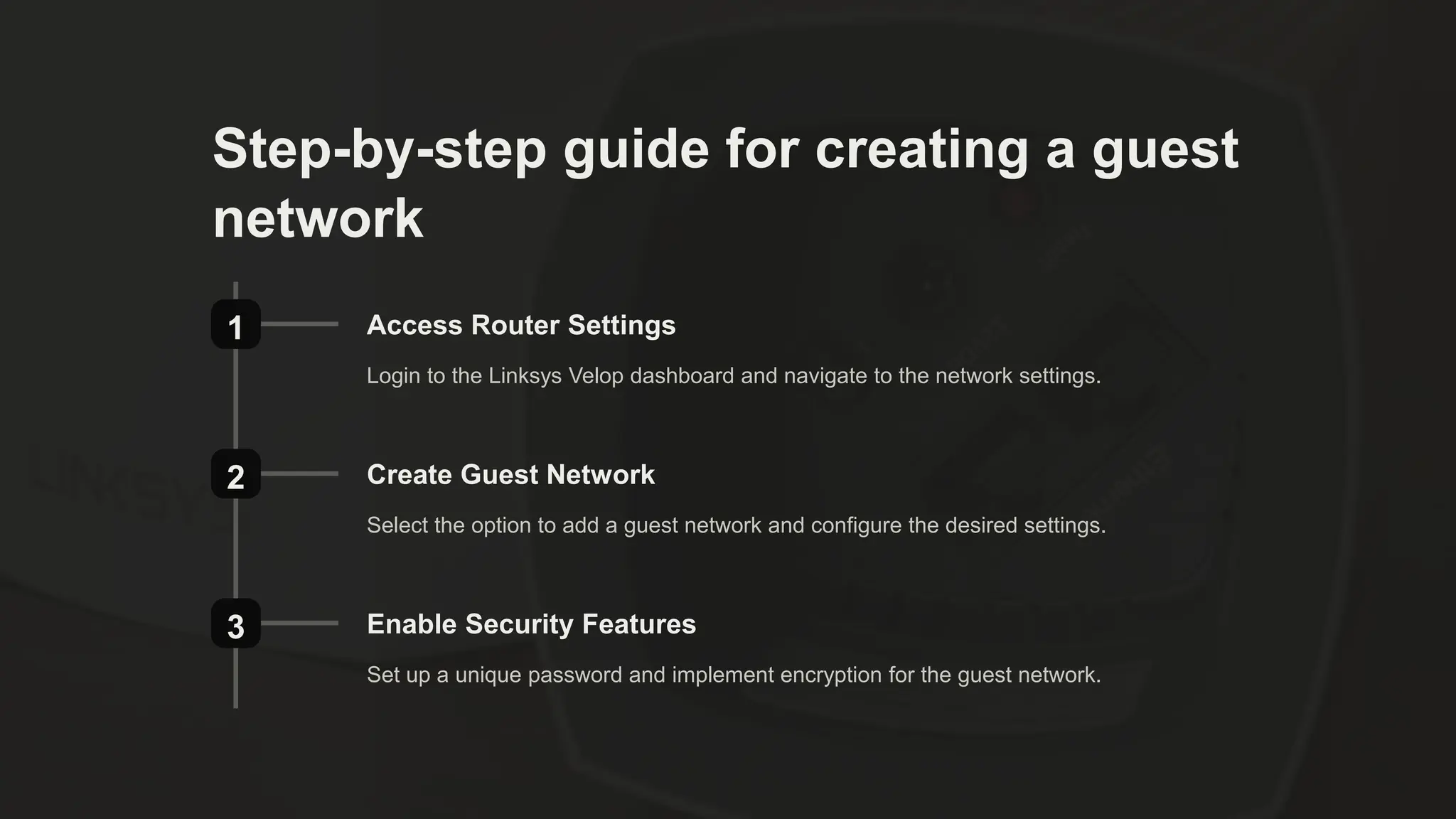 How to setup guest network on linksys velop.pptx