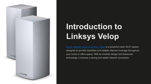 How to setup guest network on linksys velop.pptx
