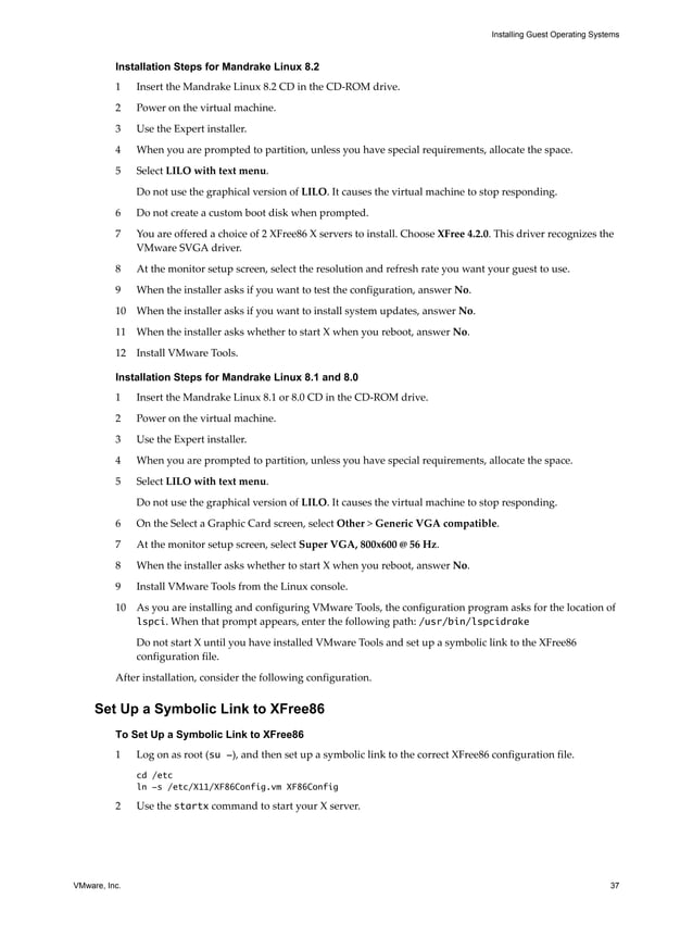vmware Guest os guide | PDF