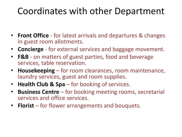 Guest relations executive ppt | PPTX