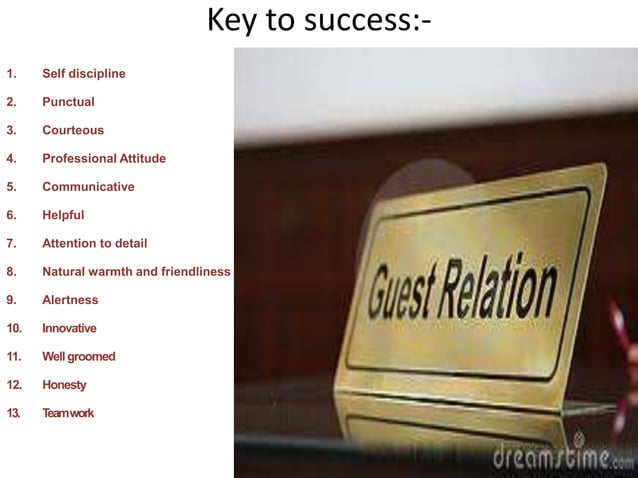 Guest relations executive ppt | PPTX