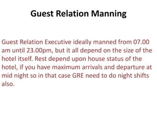 Guest relations executive ppt | PPTX
