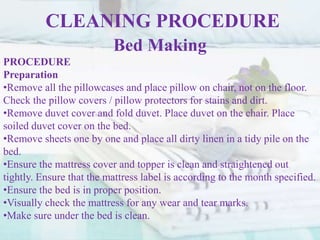 Guest room cleaning | PPTX