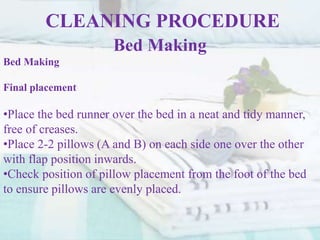 Guest room cleaning | PPTX