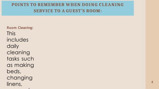 GUESTROOM CLEANING.pptx HOUSEKEEPING GUEST | PPTX