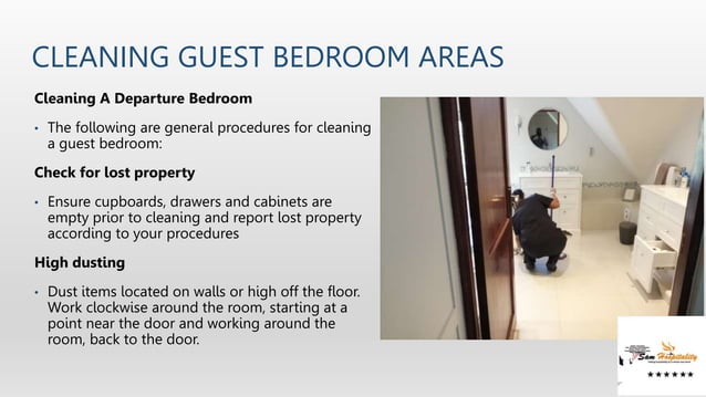 Guest room cleaning procedure.pptx | Bath and Shower | Personal Care