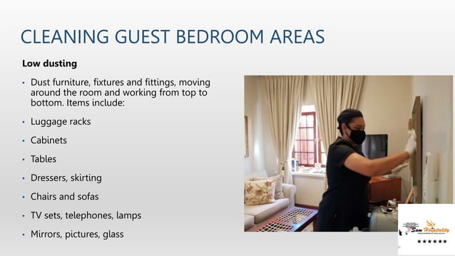 Guest room cleaning procedure.pptx | Bath and Shower | Personal Care