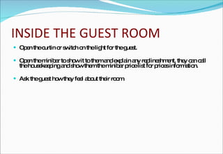 Guest Room Orientation | PPT