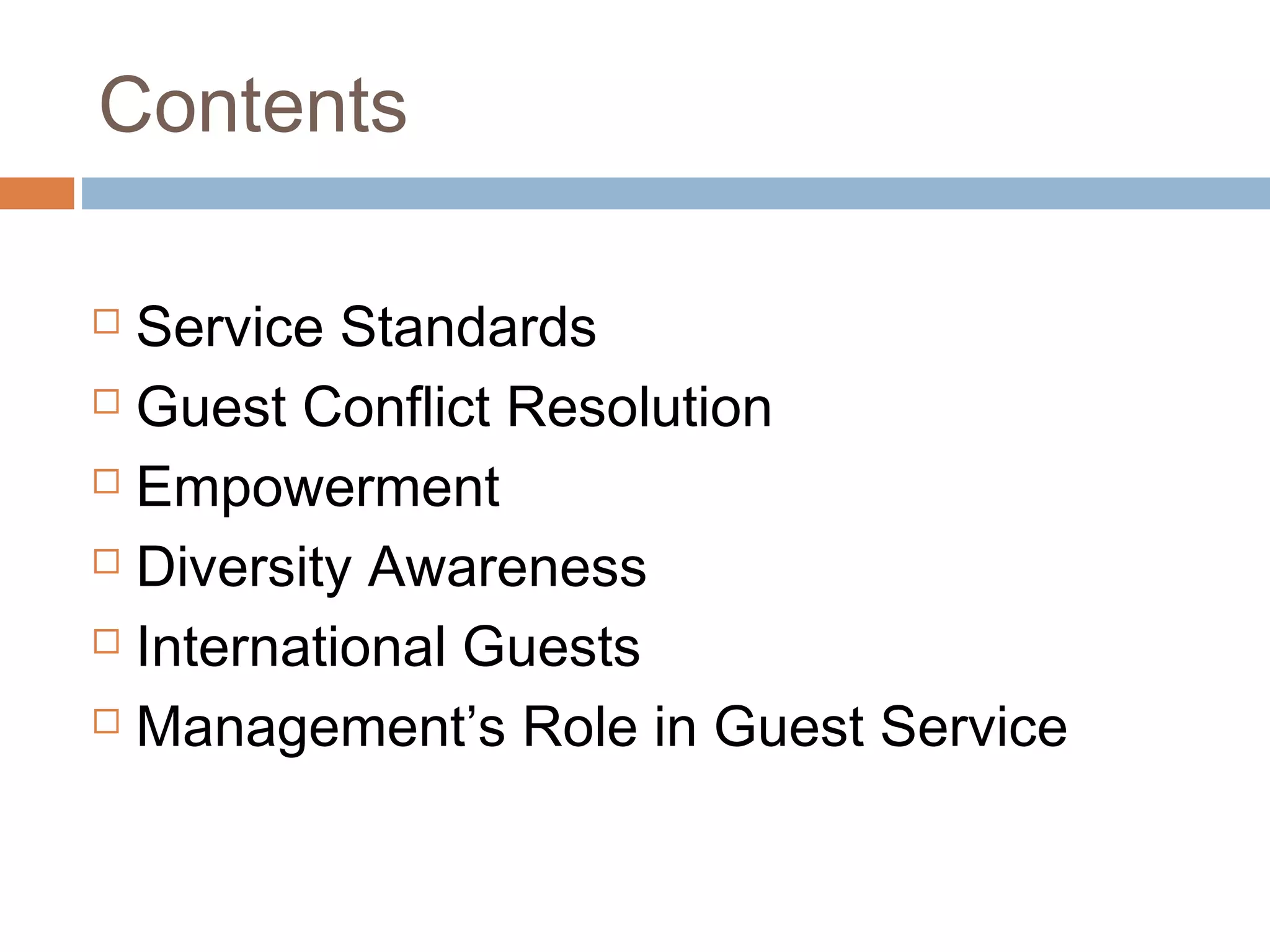 Guest service | PPT