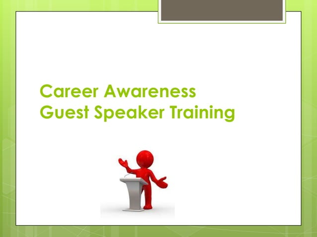 Guest Speaker Prep | PPTX | Resume Writing and Advice | Job Search